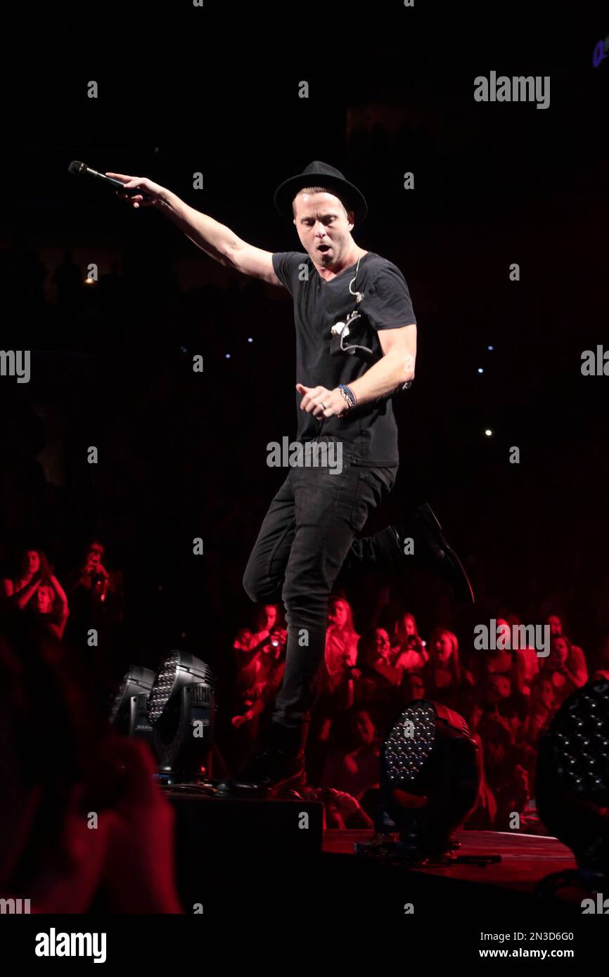 Ryan Tedder of the band OneRepublic performs in concert during the Q102 ...