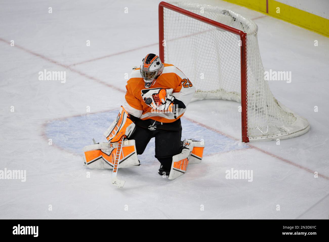 Philadelphia Flyers' Ray Emery in action during an NHL hockey game ...