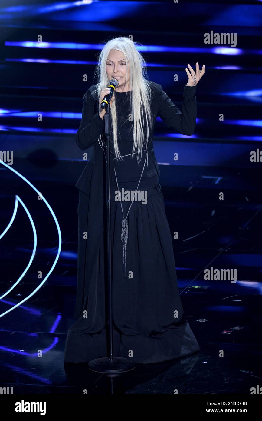 Sanremo, 73rd Italian Song Festival, First Episode. The singers. In the ...