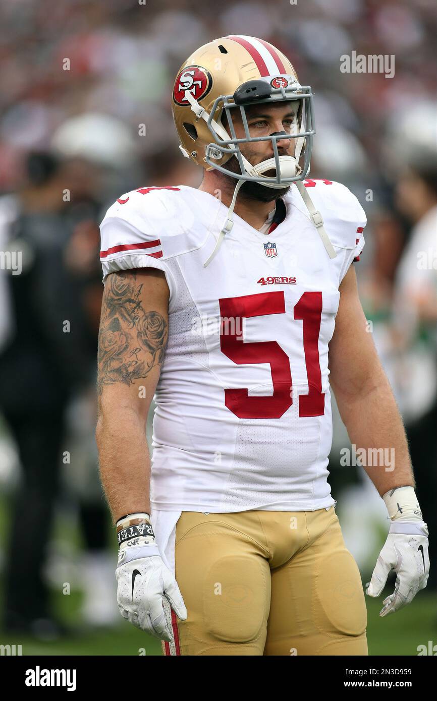 San Francisco 49ers outside linebacker Dan Skuta (51) against the ...