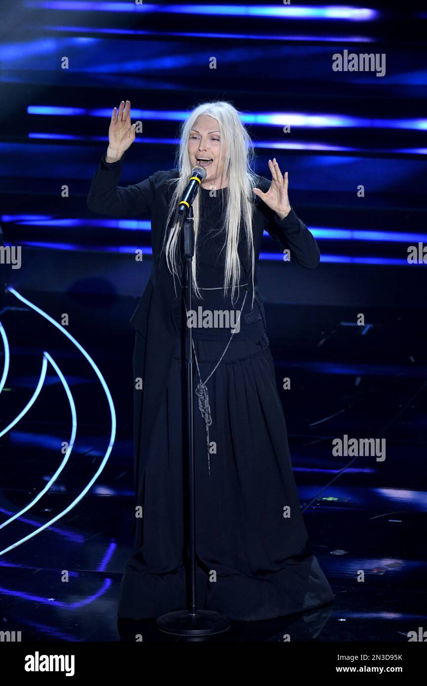 Sanremo, 73rd Italian Song Festival, First Episode. The singers. In the ...