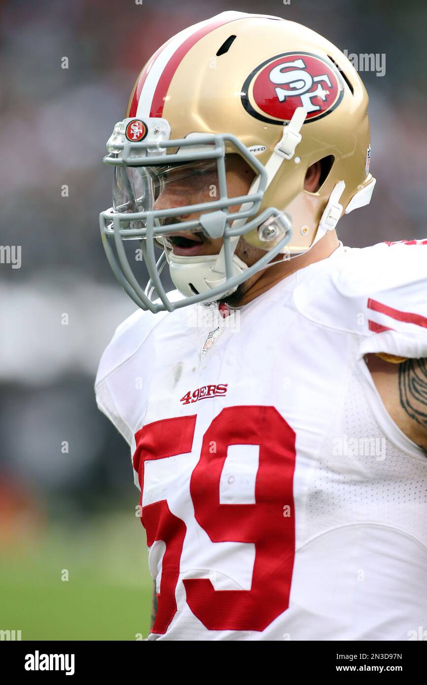 San Francisco 49ers outside linebacker Aaron Lynch (59) against the ...