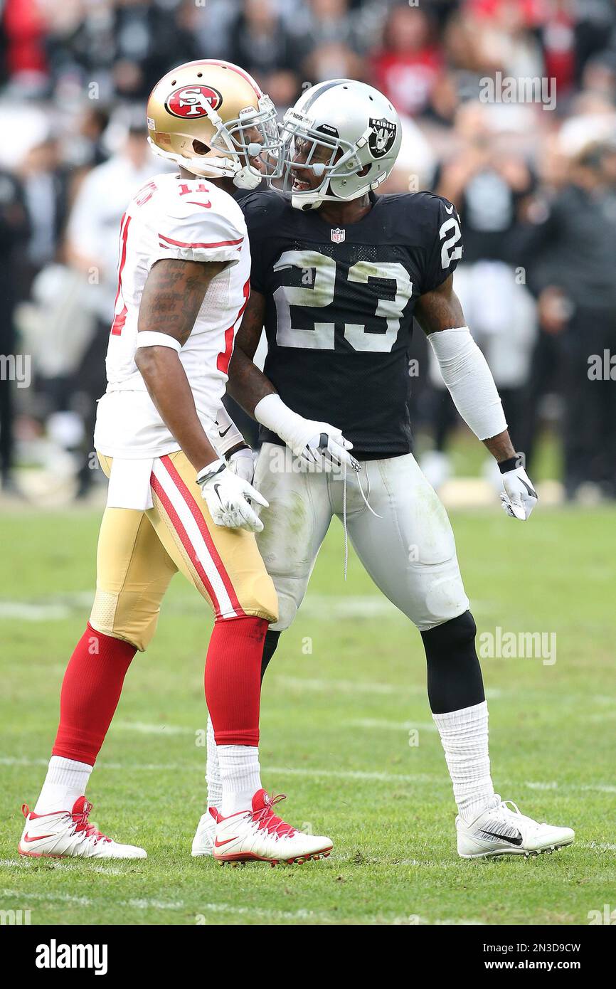 San Francisco 49ers wide receiver Quinton Patton (11) and Oakland ...