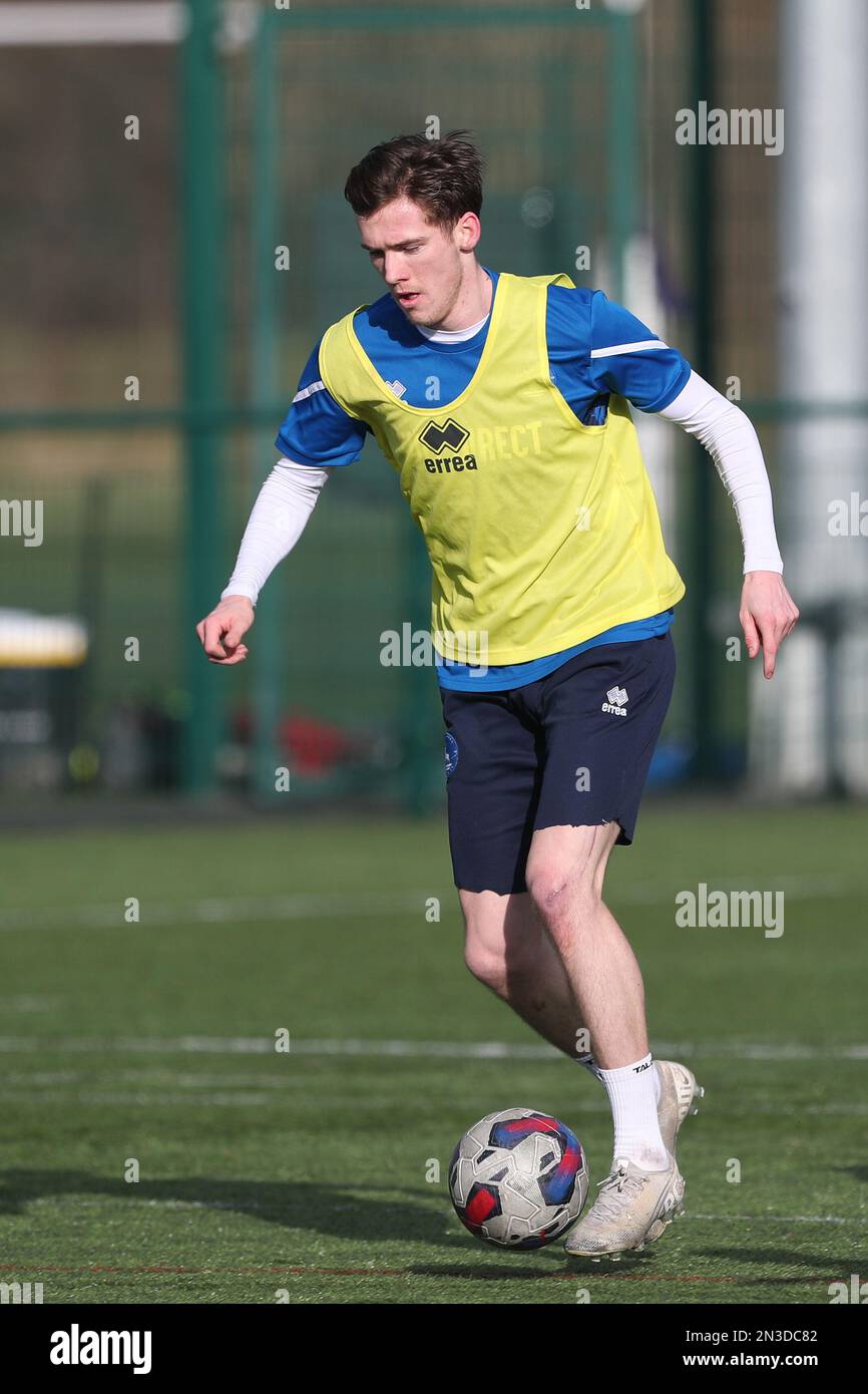 Daniel Dodds of Hartlepool United in action during Hartlepool United Training at Maiden Castle ...