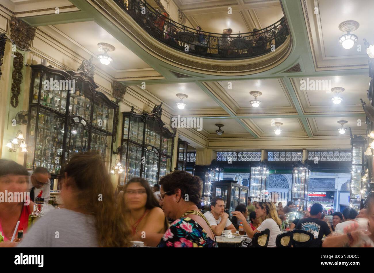Confeitaria Colombo coffee shop in Rio de Janeiro, Brazil, a century ...