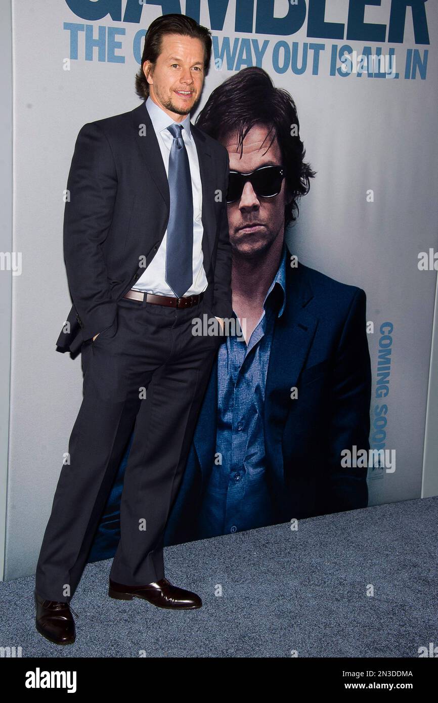 Mark Wahlberg attends "The Gambler" premiere on Wednesday, Dec. 10 ...
