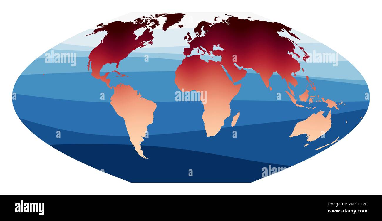 World Map Vector Mcbryde Thomas Flat Polar Parabolic Pseudocylindrical Equal Area Projection