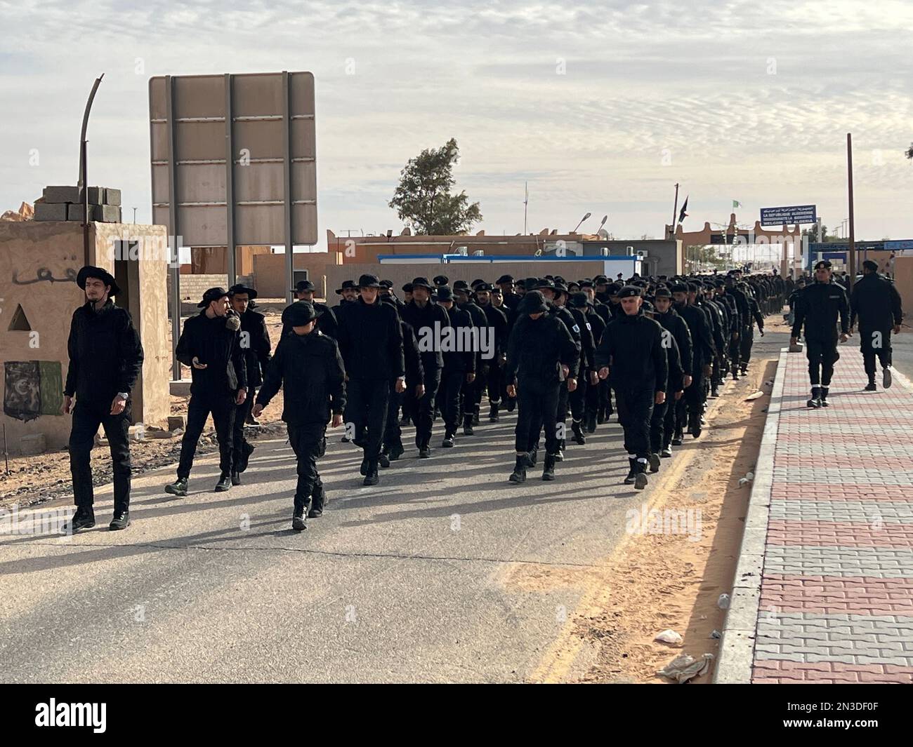 Ghadames, Libya. 7th Feb, 2023. Libyan Illegal Immigration Control ...