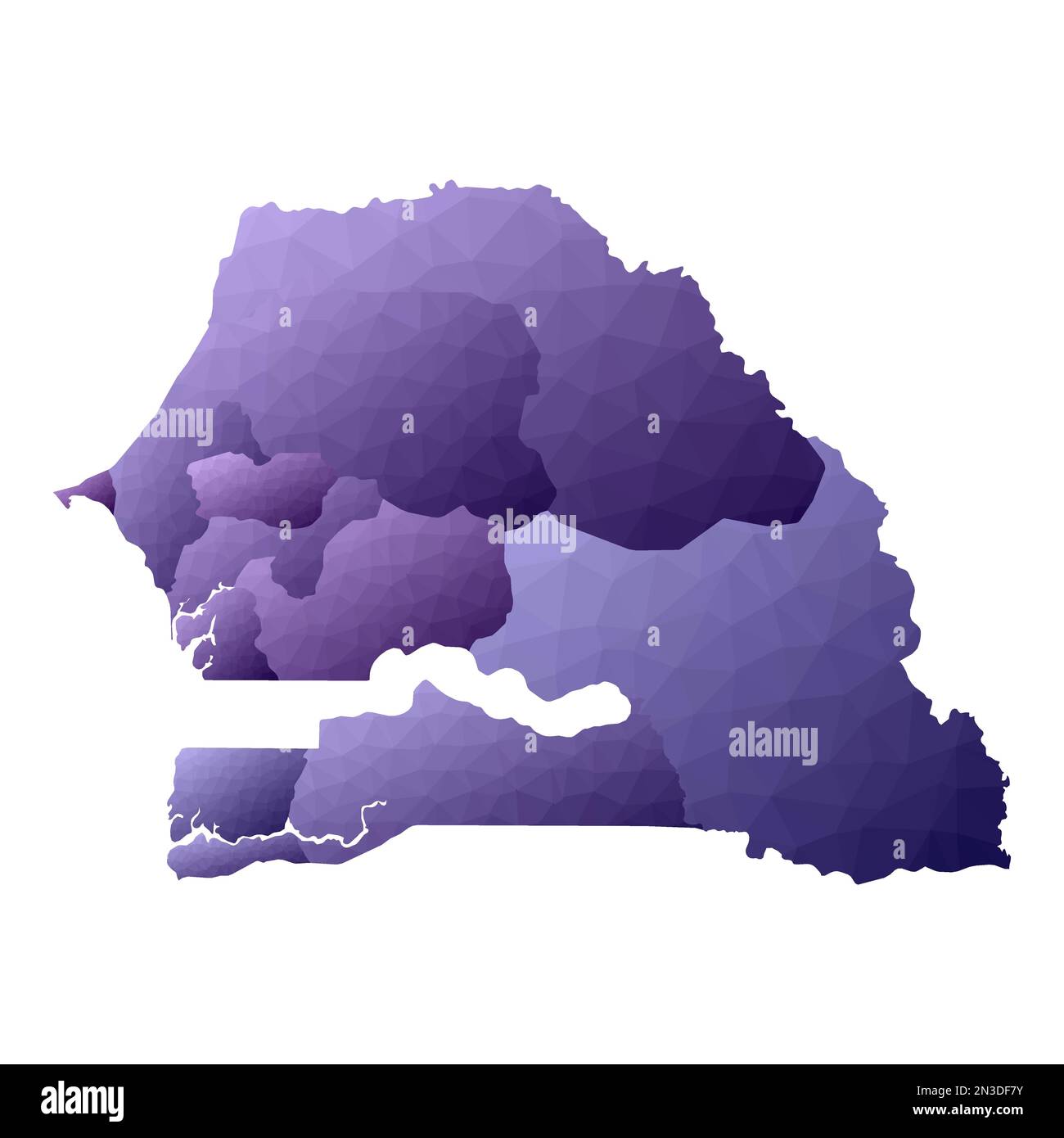 Senegal map Cut Out Stock Images & Pictures - Alamy