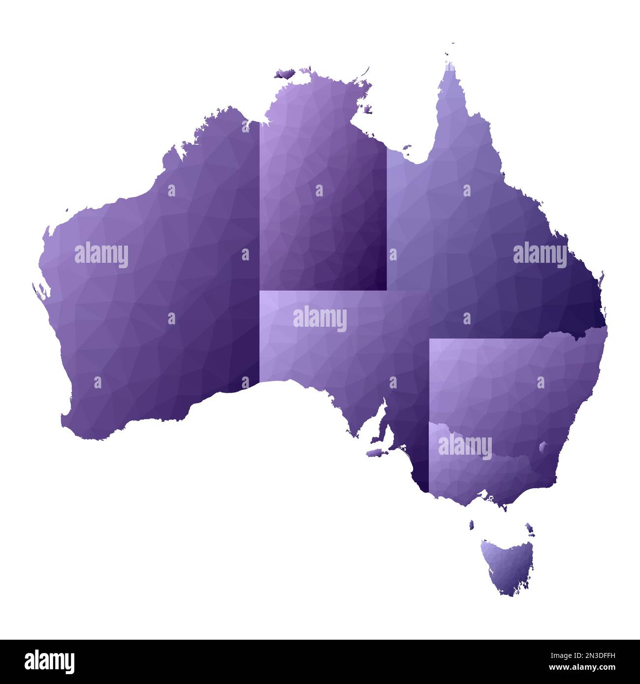 Outline of australia map hi-res stock photography and images - Alamy