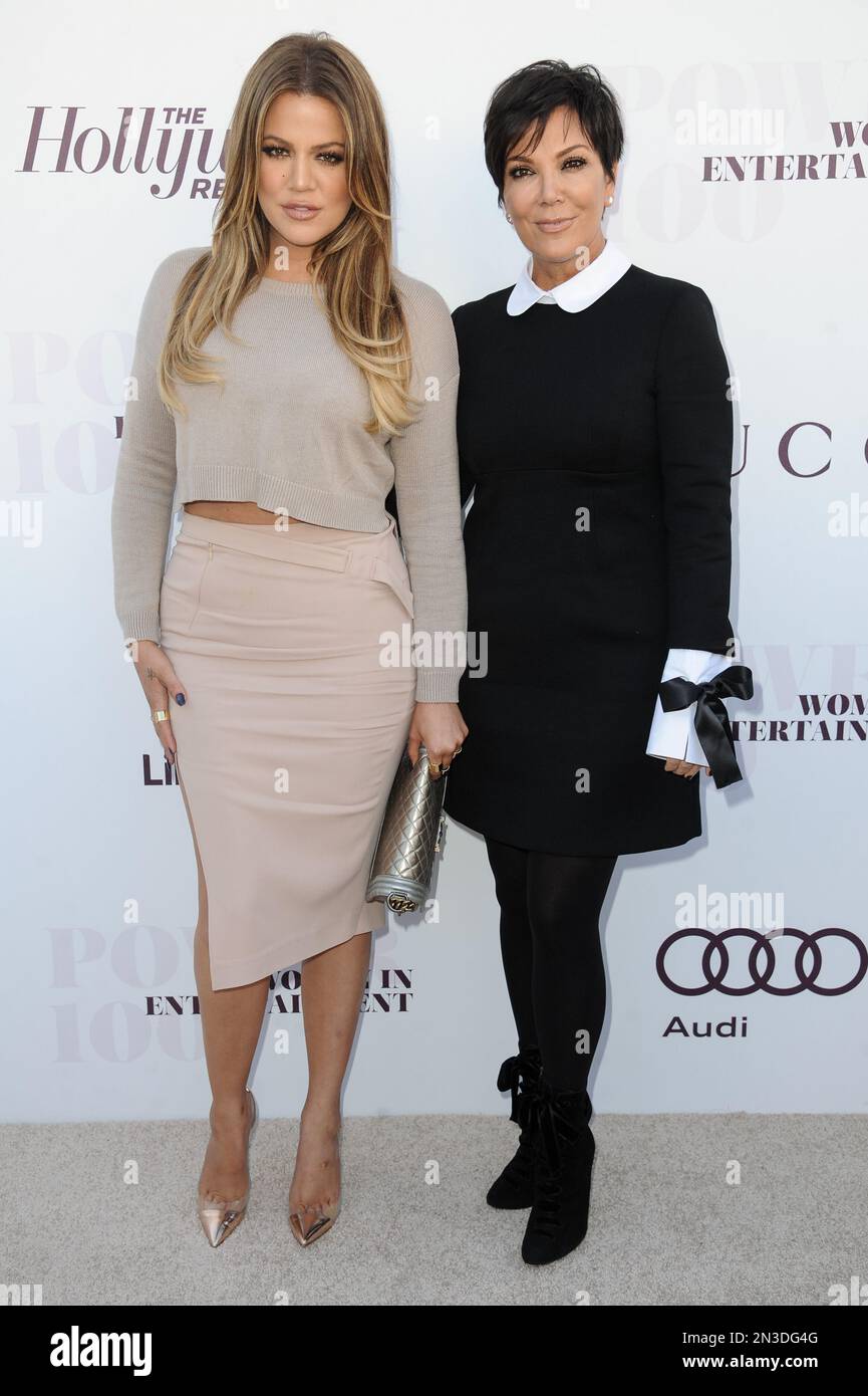 Khloe Kardashian, left, and Kris Jenner arrive at the The Hollywood ...