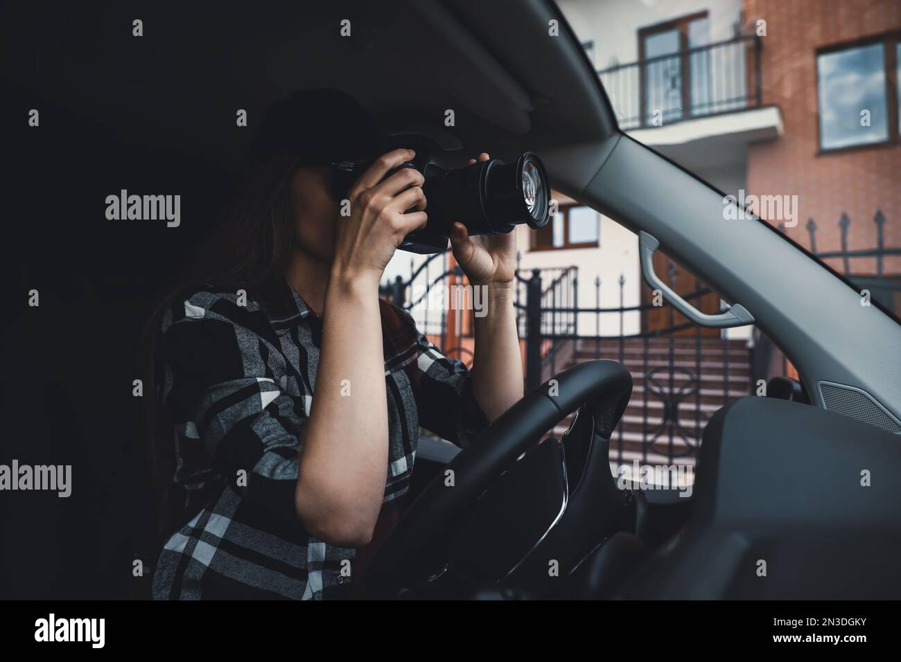 Camera inside police car hi-res stock photography and images - Alamy