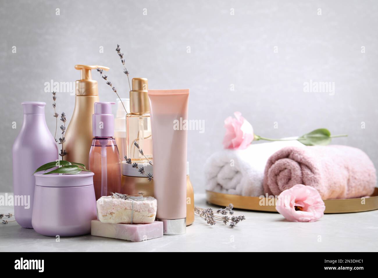 Set hair treatment products hi-res stock photography and images - Alamy