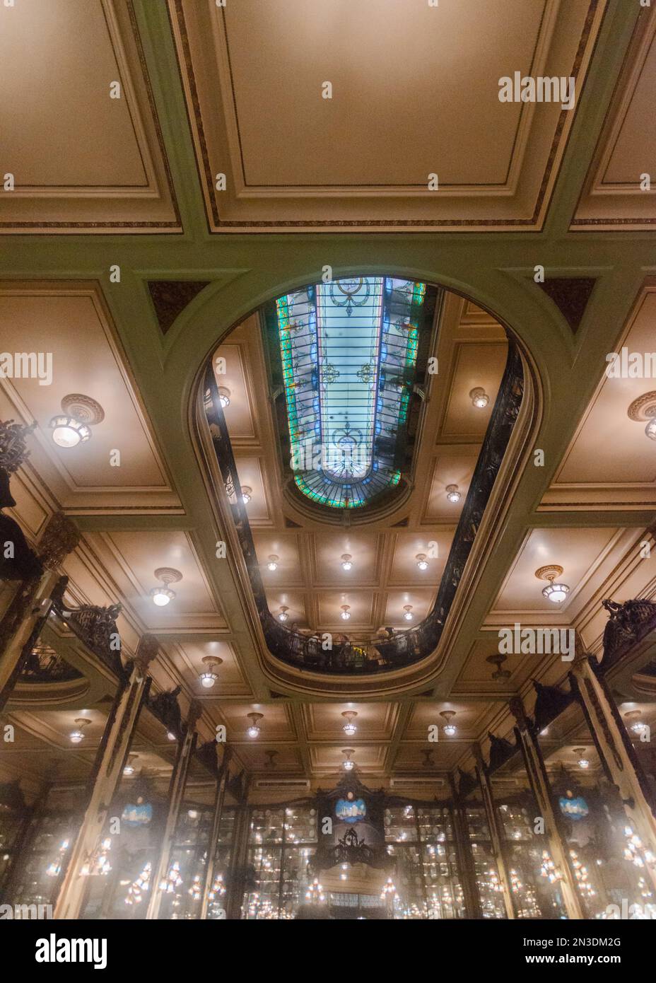 Confeitaria Colombo coffee shop in Rio de Janeiro, Brazil, a century ...