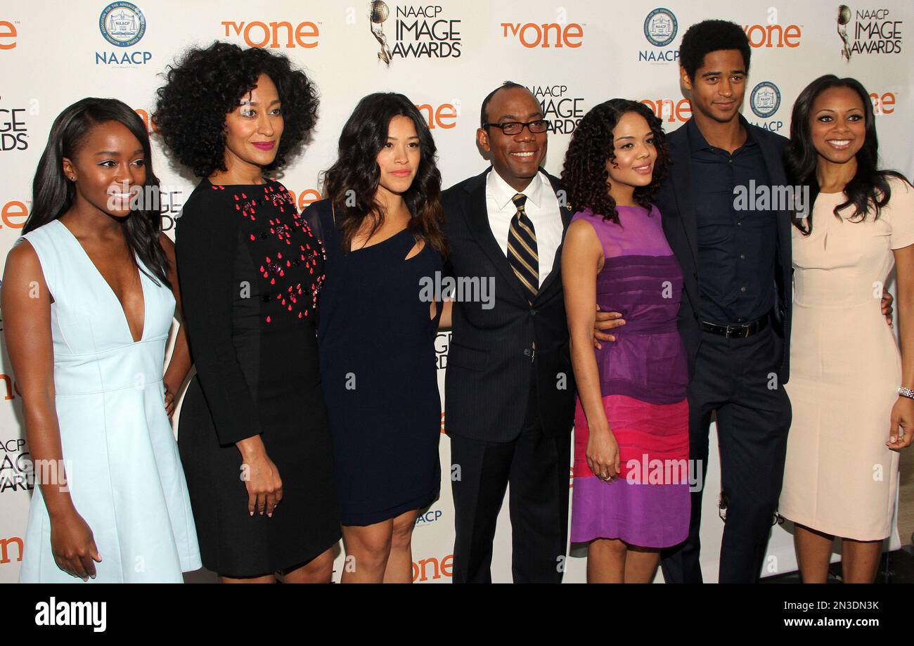 (From left) Aja Naomi King, Tracee Ellis Ross, Gina Rodriguez, Cornell ...