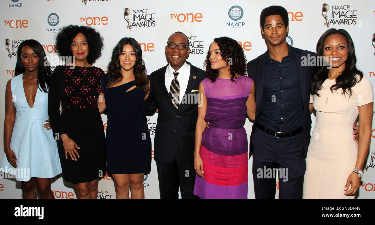 (From left) Aja Naomi King, Tracee Ellis Ross, Gina Rodriguez, Cornell ...