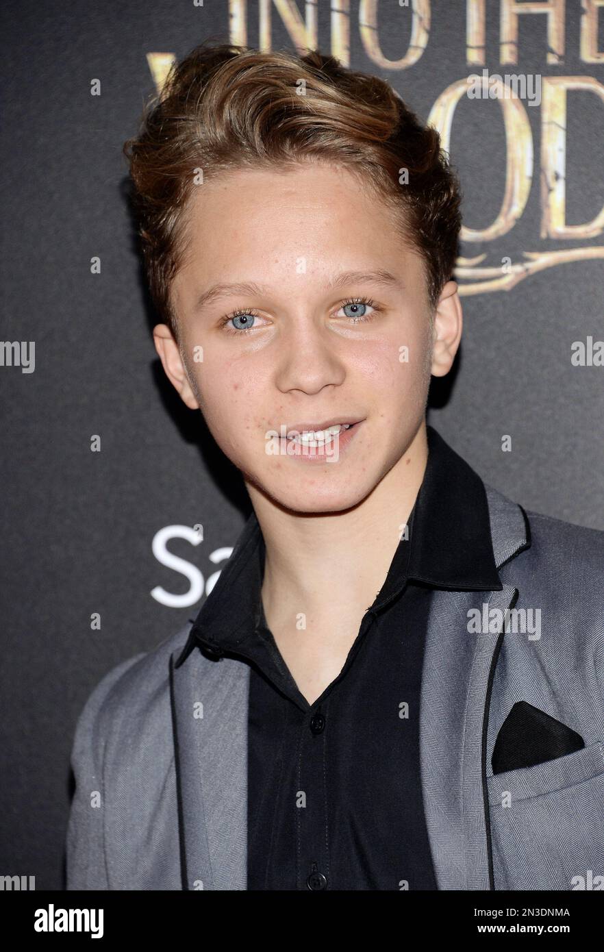 Daniel Huttlestone attends the premiere of "Into The Woods" at the Ziegfeld Theatre on Monday ...