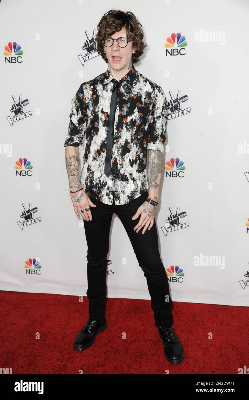 Matt McAndrew arrives at "The Voice" Red Carpet Event on Monday, Dec ...