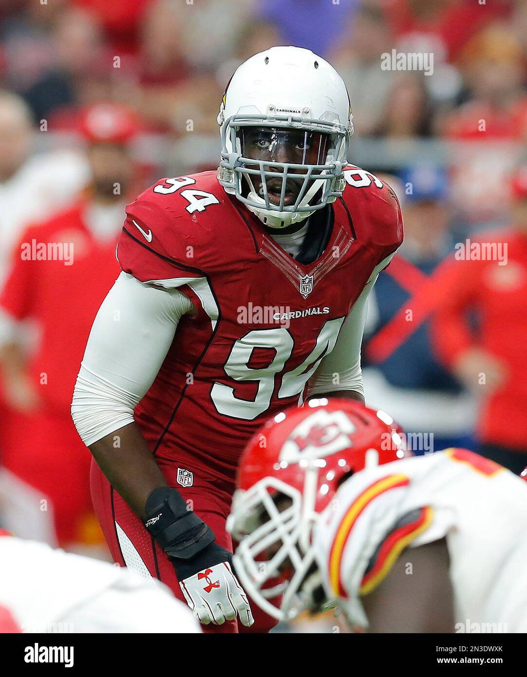 Arizona Cardinals outside linebacker Sam Acho (94) during the first ...