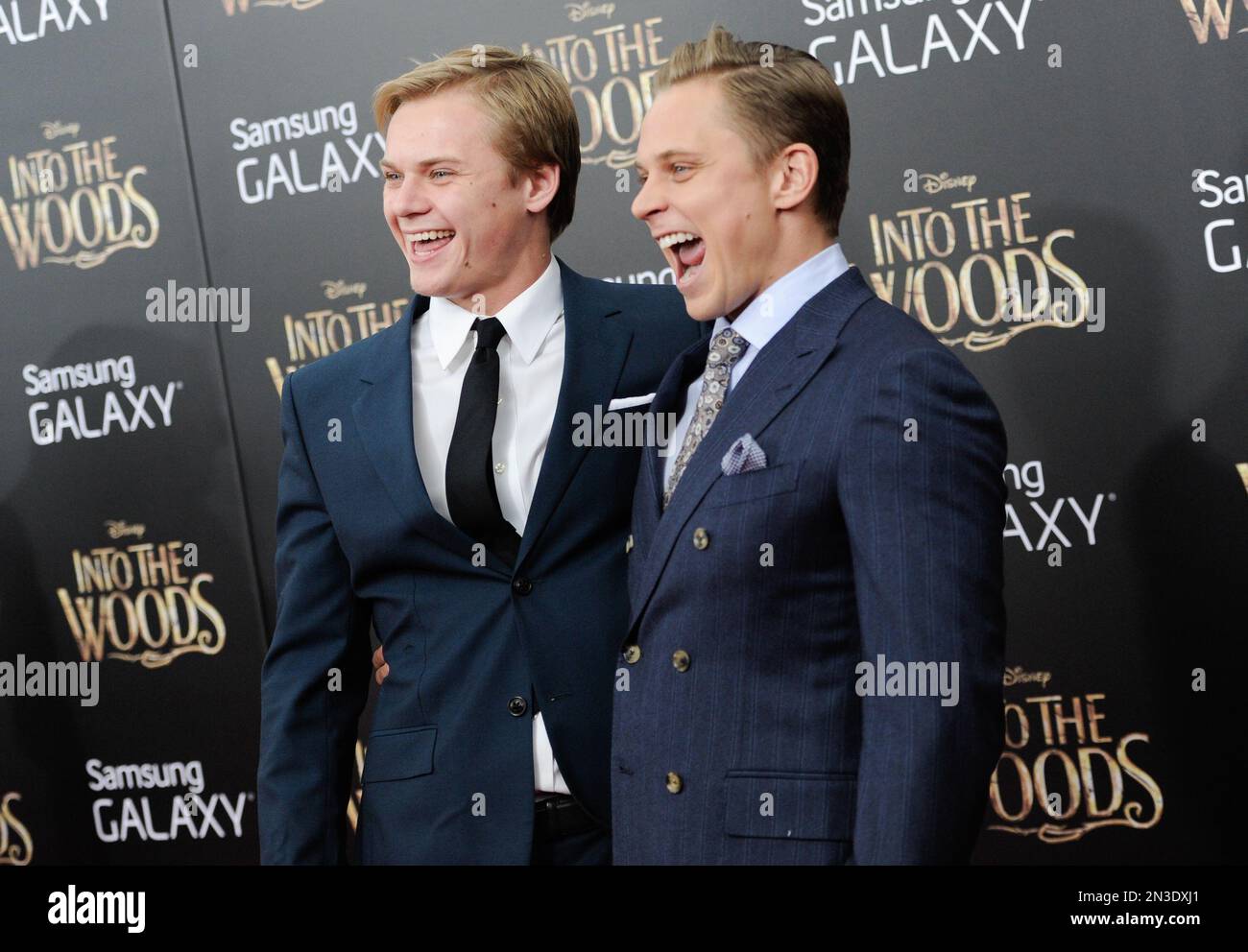 Actor Billy Magnussen, right, and his brother Jesse Magnussen attend ...