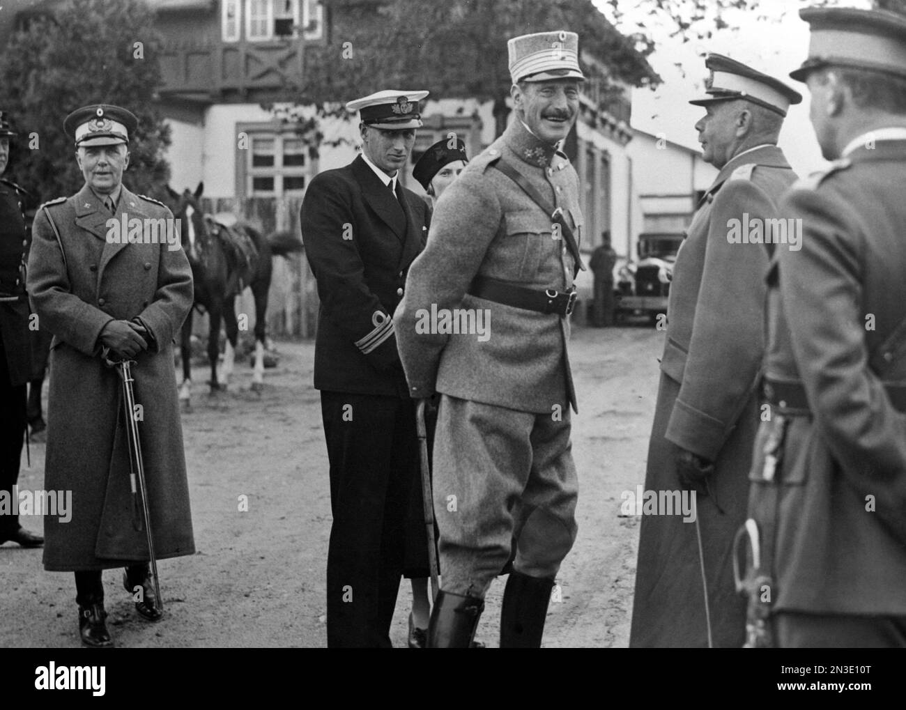 King Christian of Denmark, discussing results with General Wieth ...