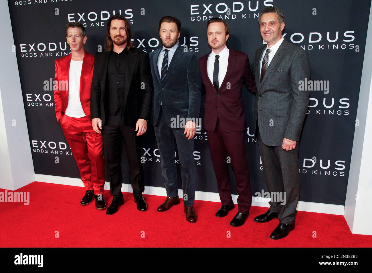 Ben Mendelsohn, from left, Christian Bale, Joel Edgerton, Aaron Paul ...