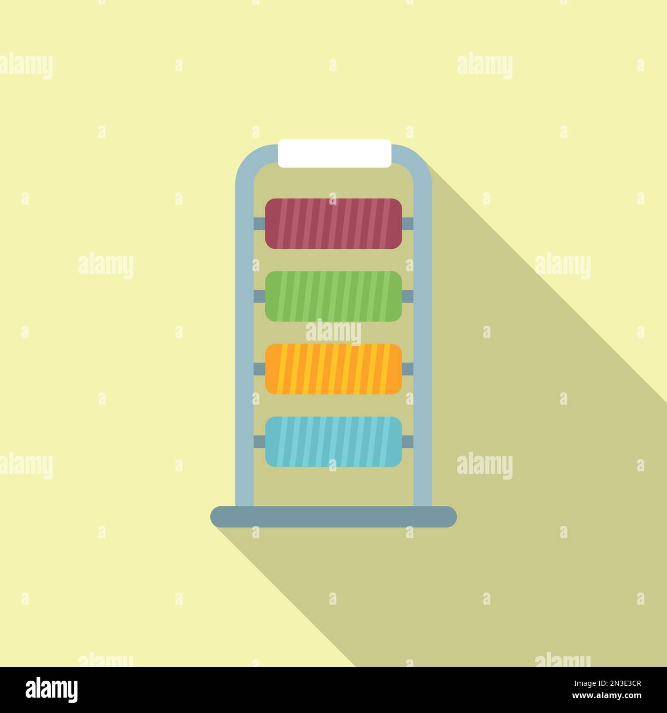 Wool plant icon flat vector. Cotton sewing. Textile fabric Stock Vector ...