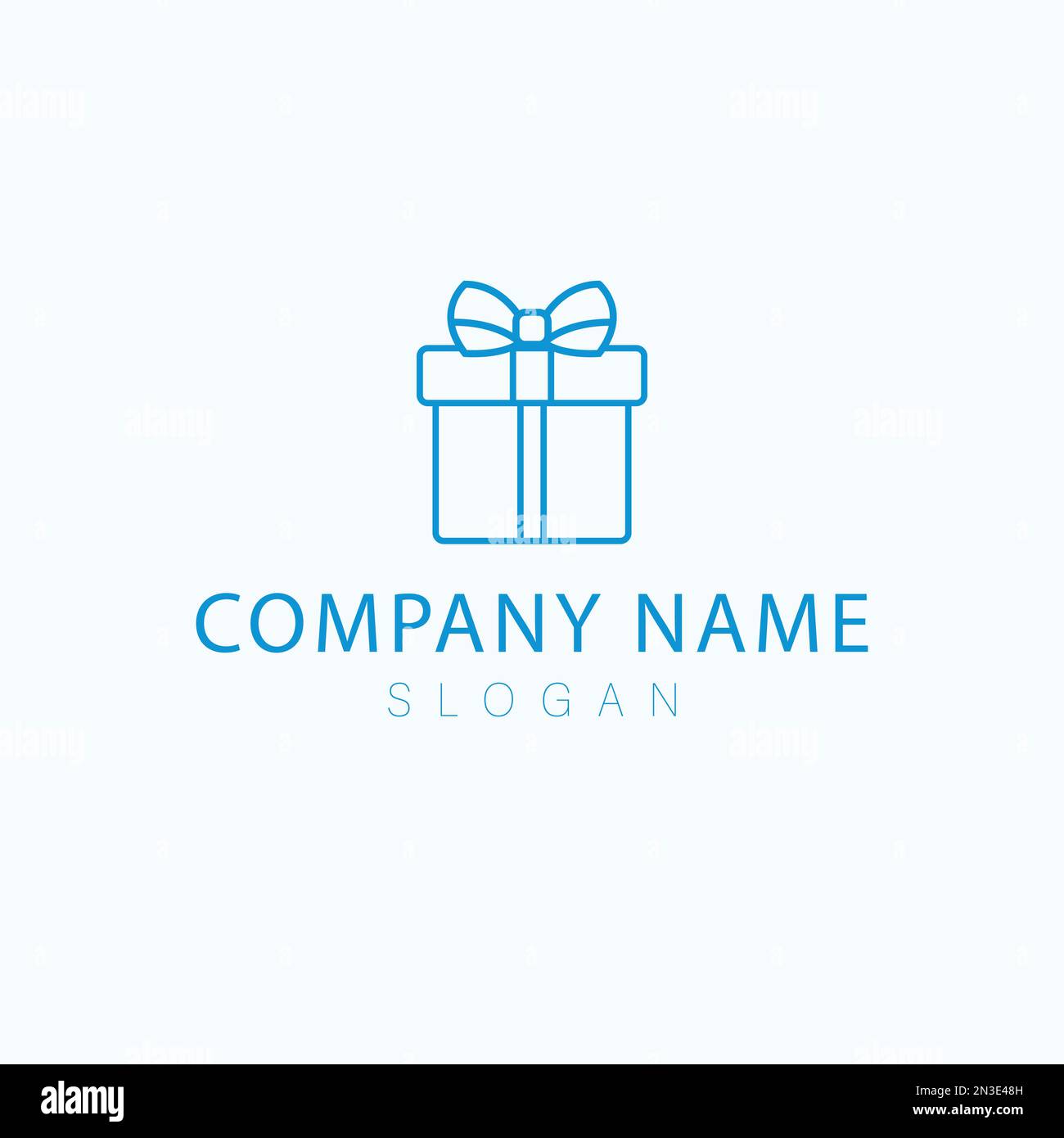 Stylish gift shop logo Stock Vector Images - Alamy