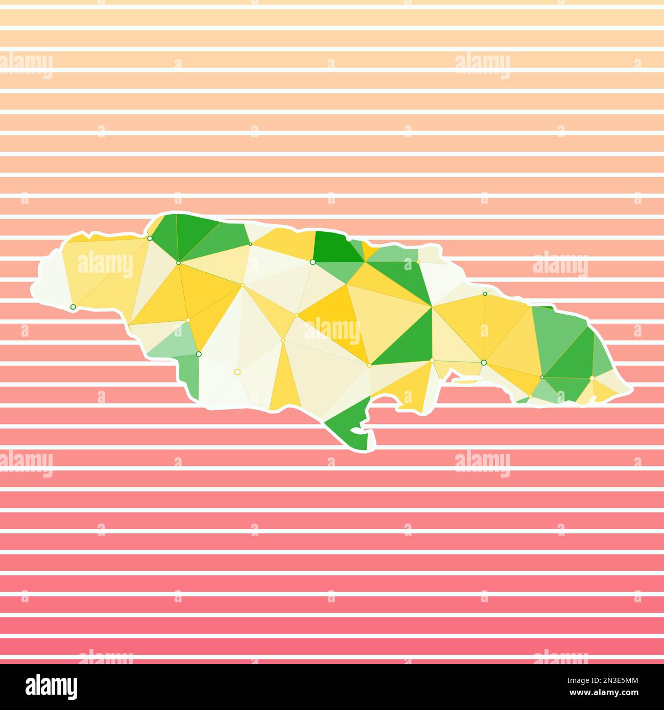 Jamaica vector illustration. Jamaica design on gradient stripes ...