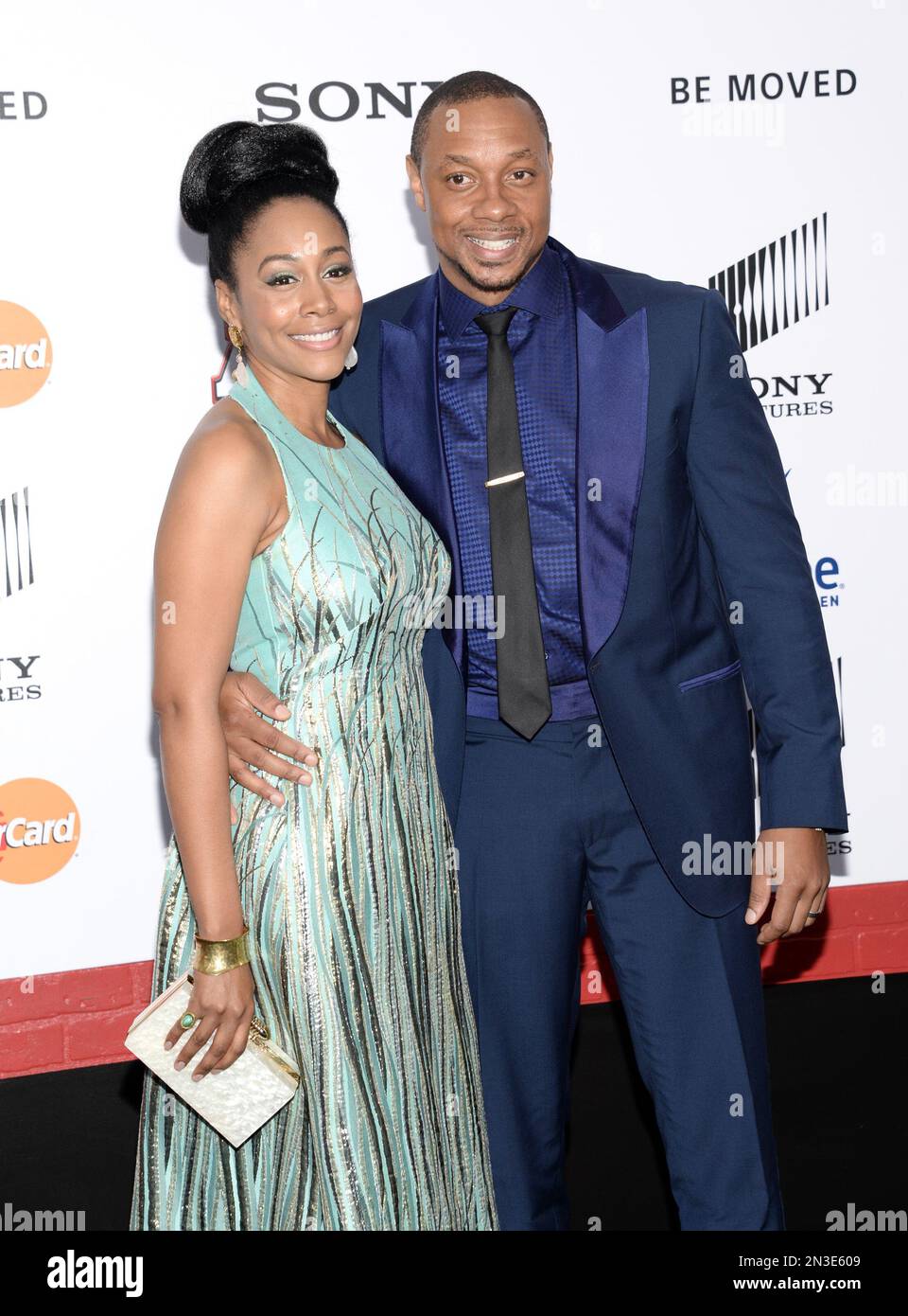 Actor Dorian Missick and wife Simone attend the world premiere of ...