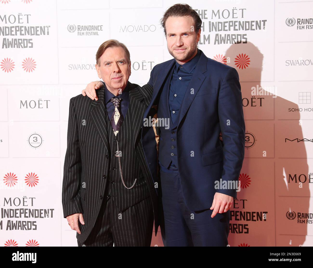 Director Mike Leigh, left and actor Rafe Spall, who play in Mr Turner ...