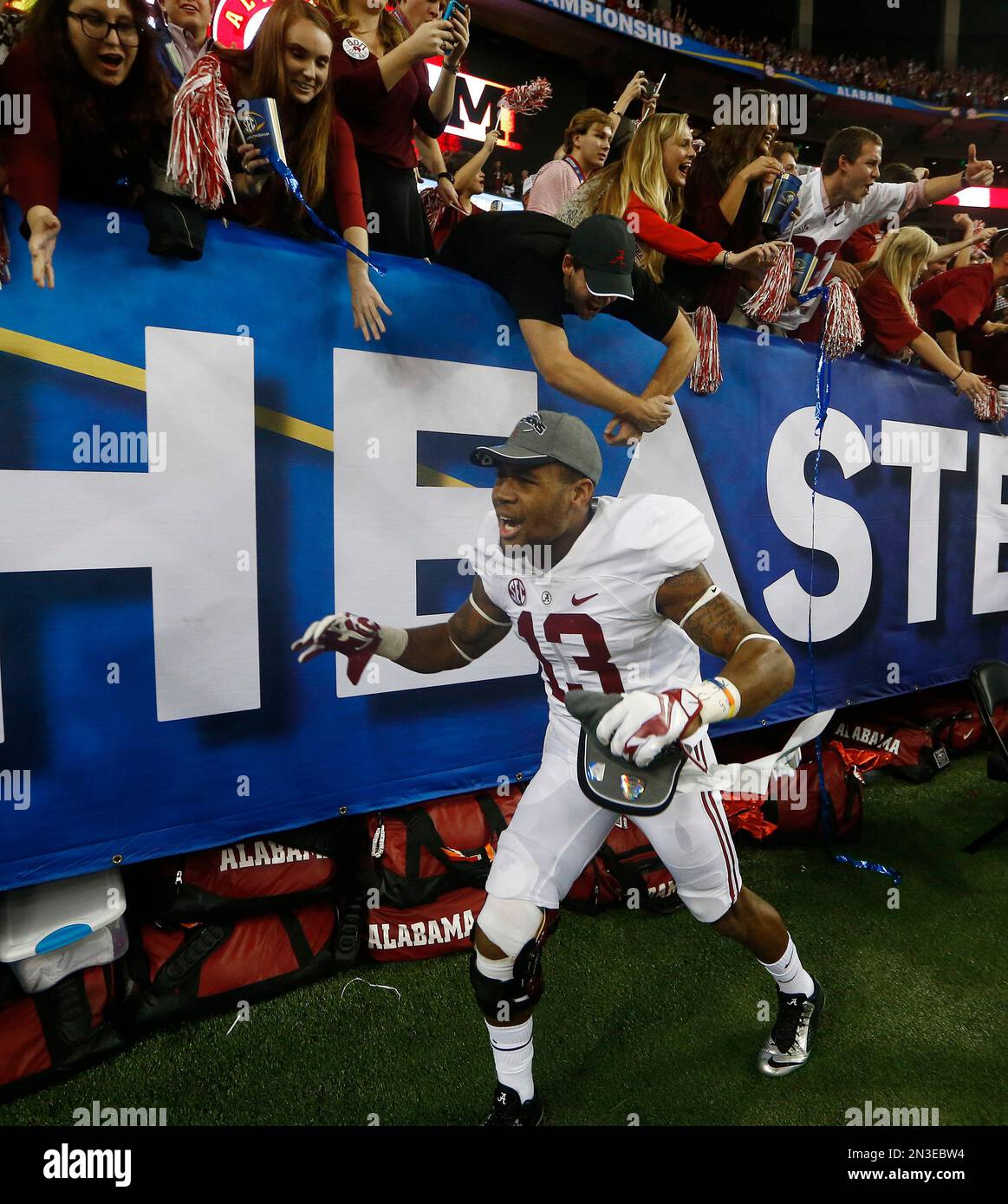 Alabama wide receiver ArDarius Stewart celebrates after the second half ...