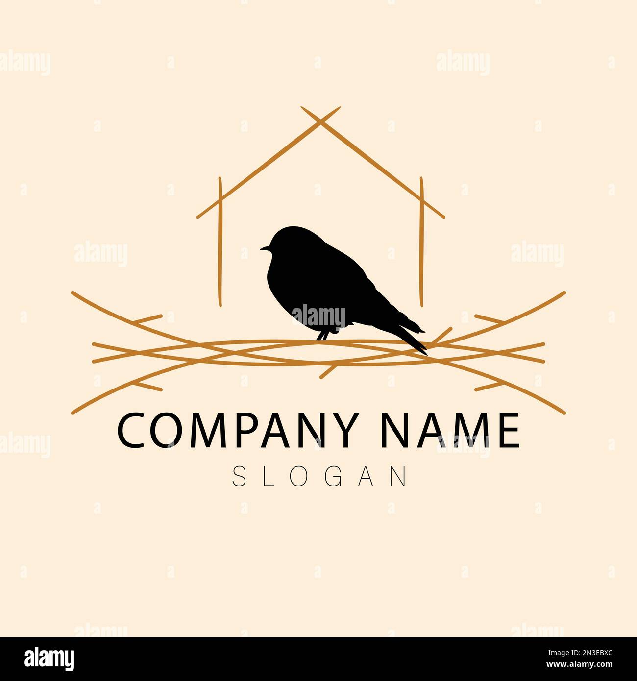 Bird logo vector line outline monoline icon illustration, elegant and ...