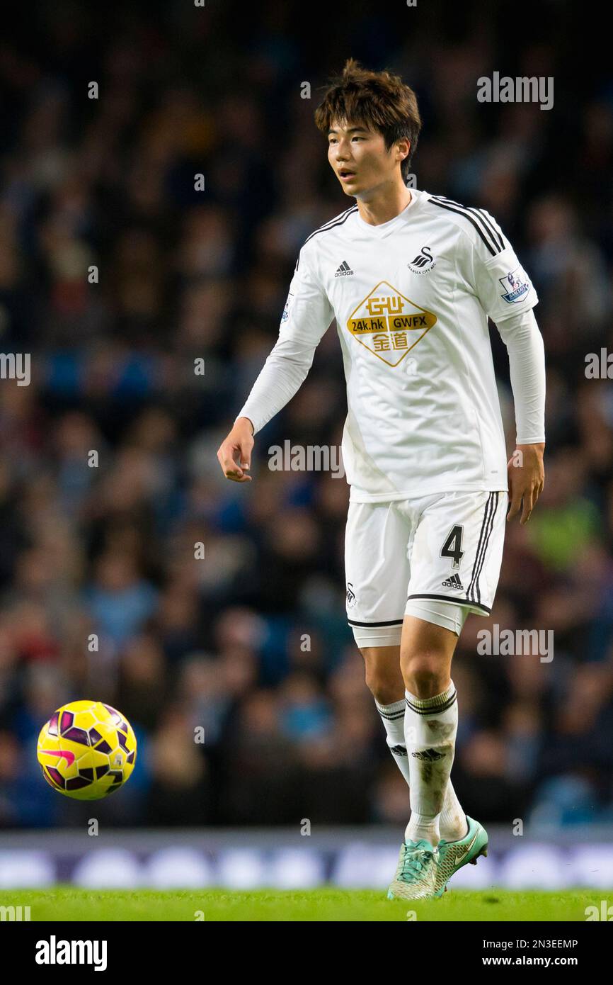 Swansea City's Ki Sung-Yeung is seen during the English Premier League ...