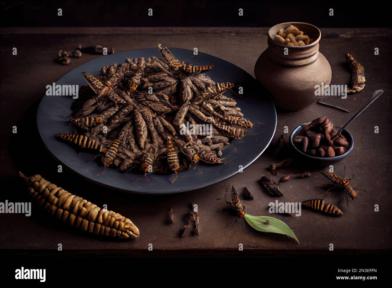 Insects on plate hi-res stock photography and images - Alamy