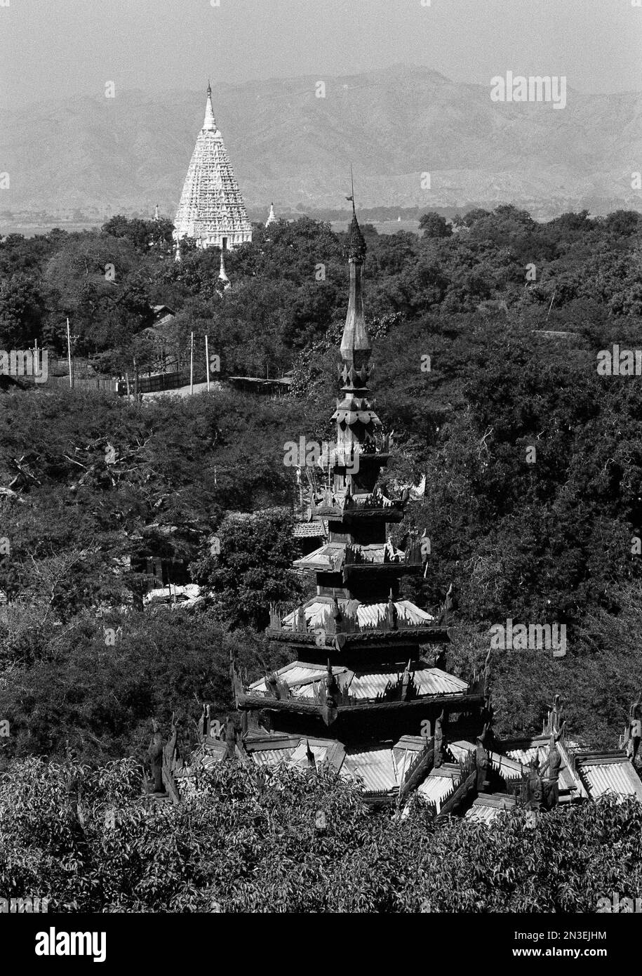A multi-tiered tower from the 19th century is pictured in the ...