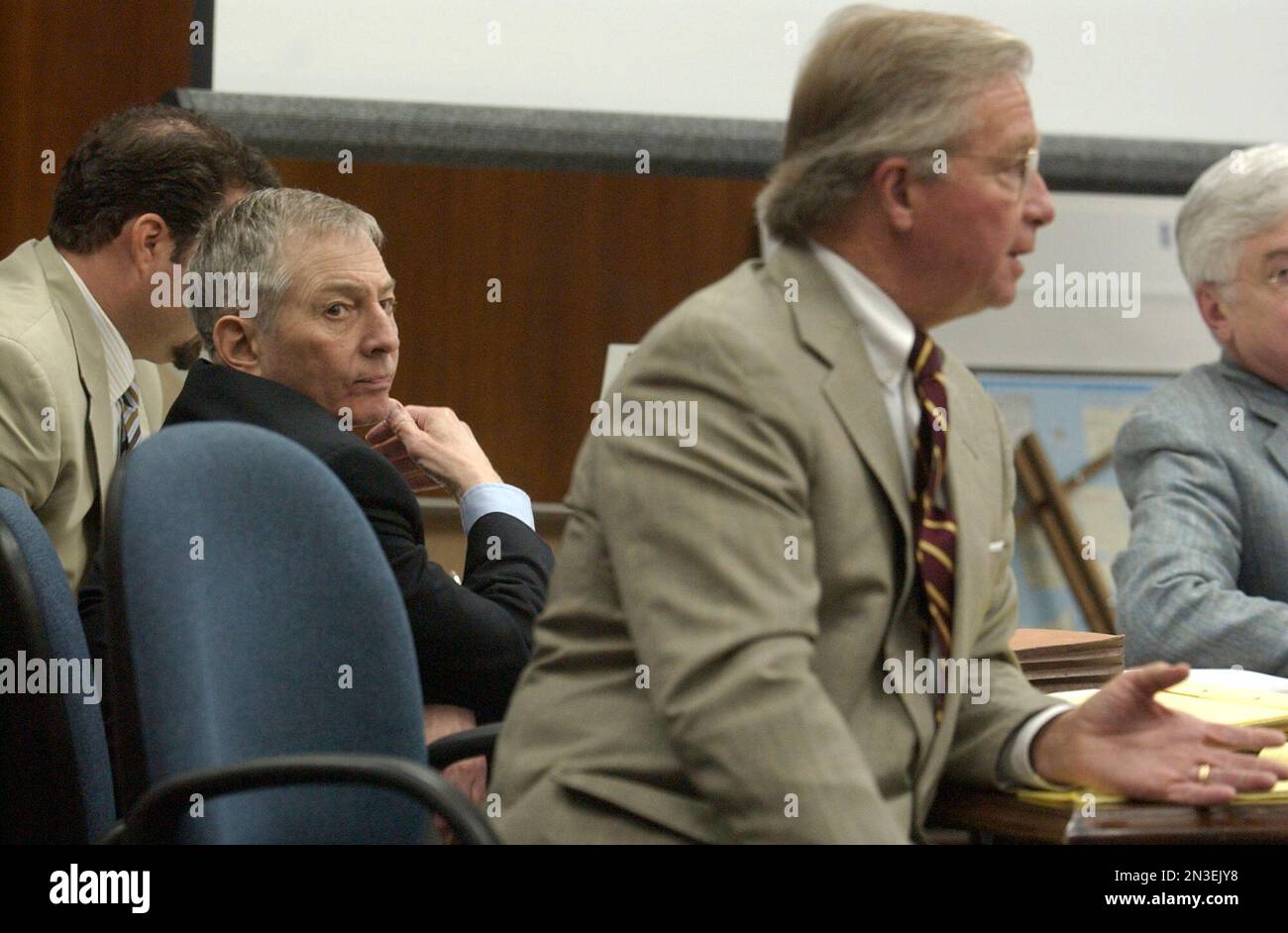 Defendant Robert Durst during his trial Tuesday, Oct. 14, 2003, in ...