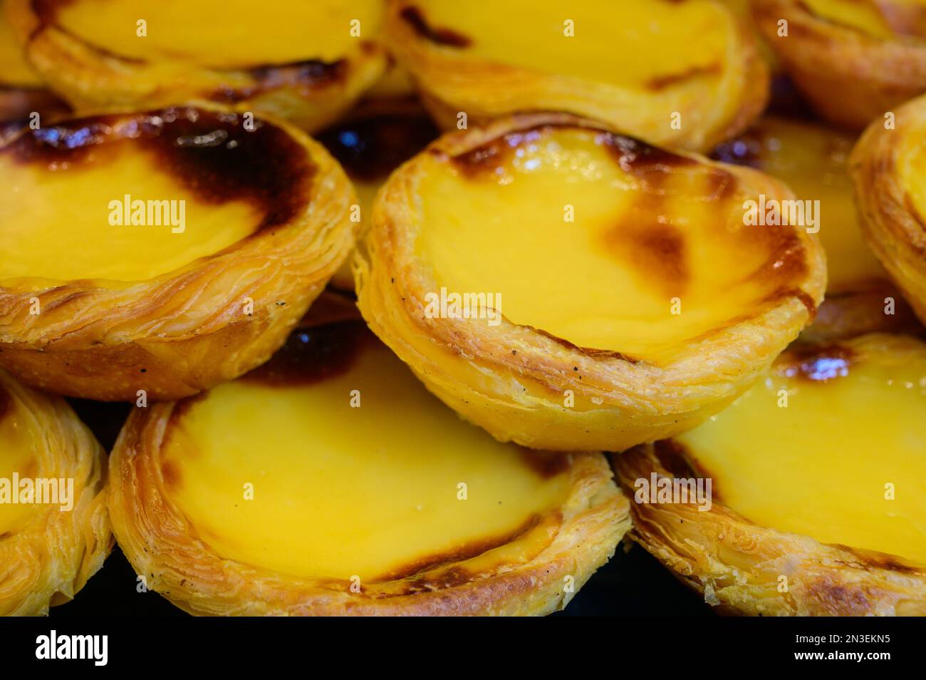 Portugal's traditional sweet dessert Pastel de nata egg custard tart ...