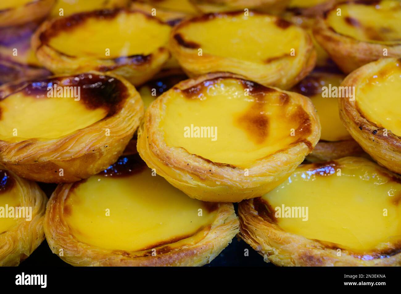 Portugal's traditional sweet dessert Pastel de nata egg custard tart ...