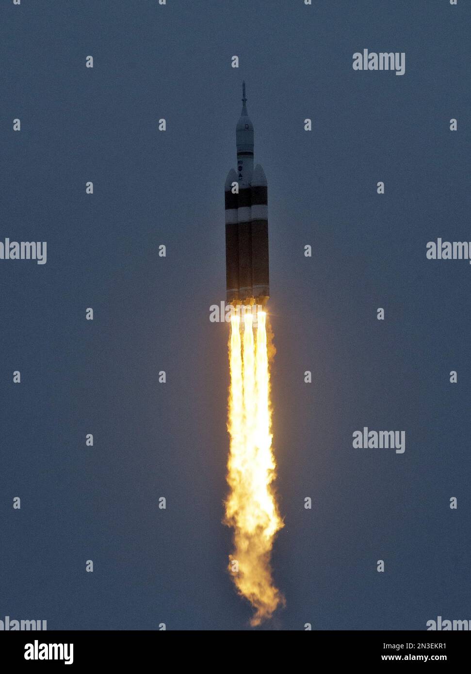 NASA's Orion spacecraft, atop a United Launch Alliance Delta 4-Heavy ...