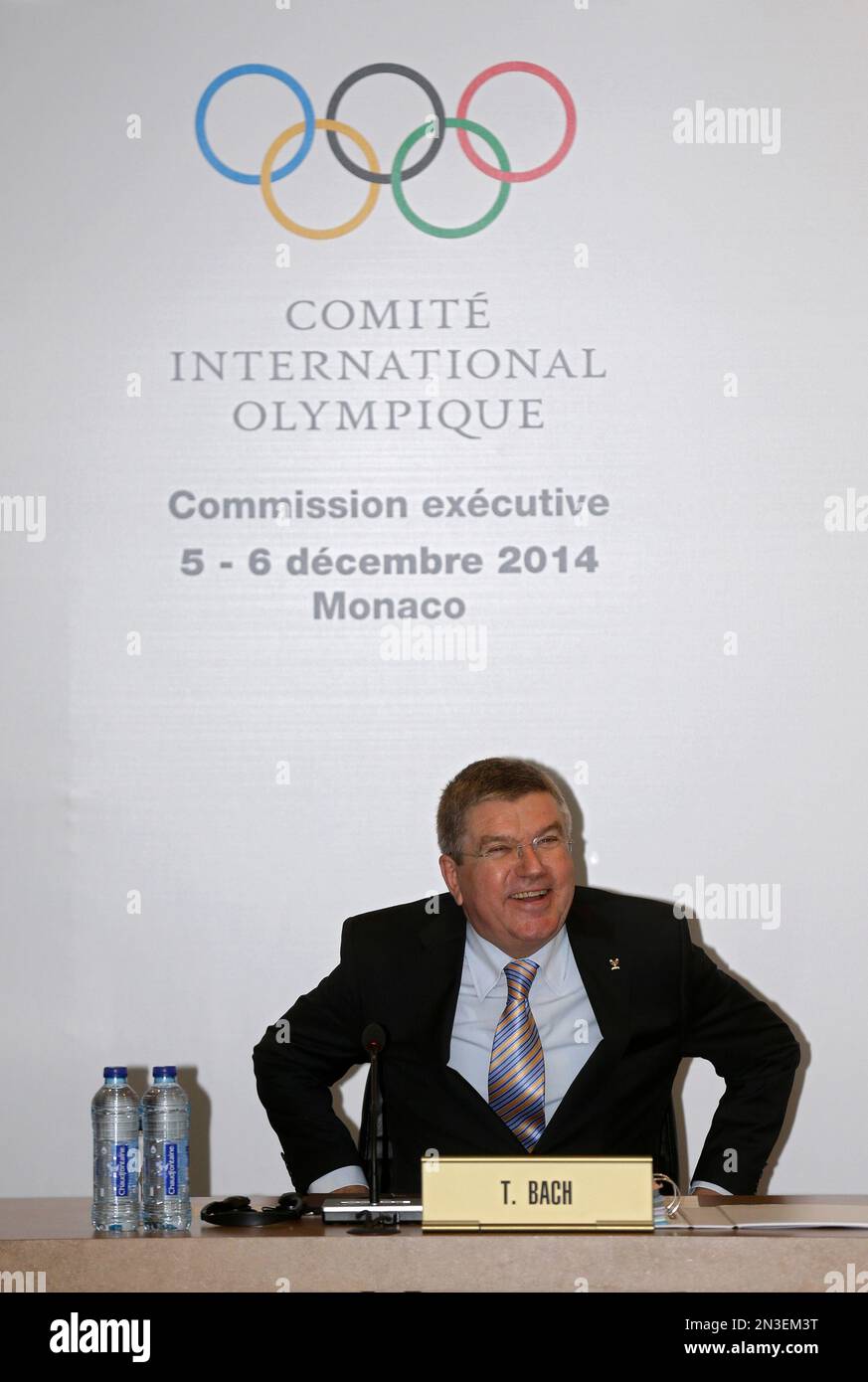 IOC President Thomas Bach attends the International Olympic Committee ...