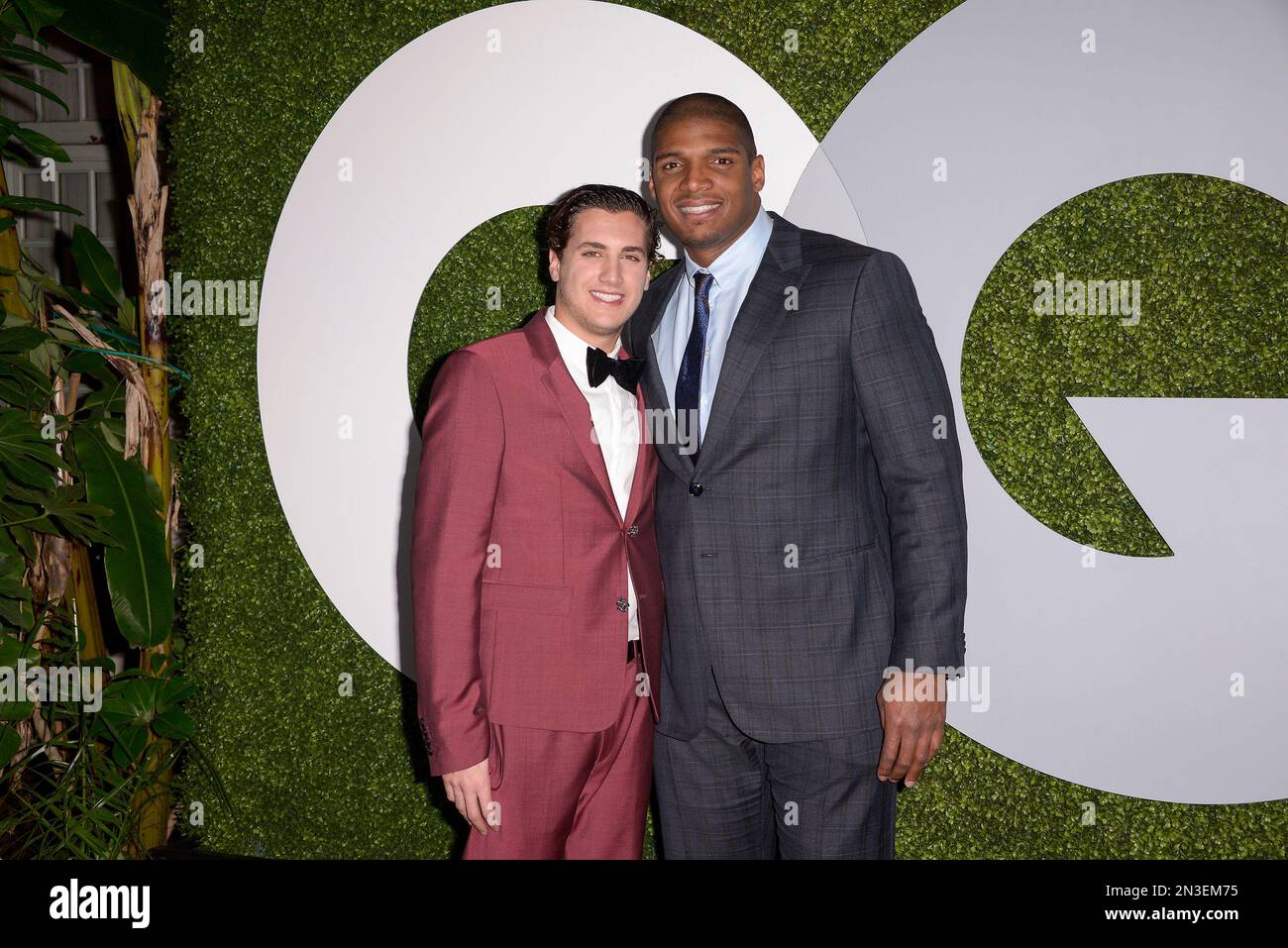 Honoree Michael Sam, right, and his boyfriend Vito Cammisano attend the ...