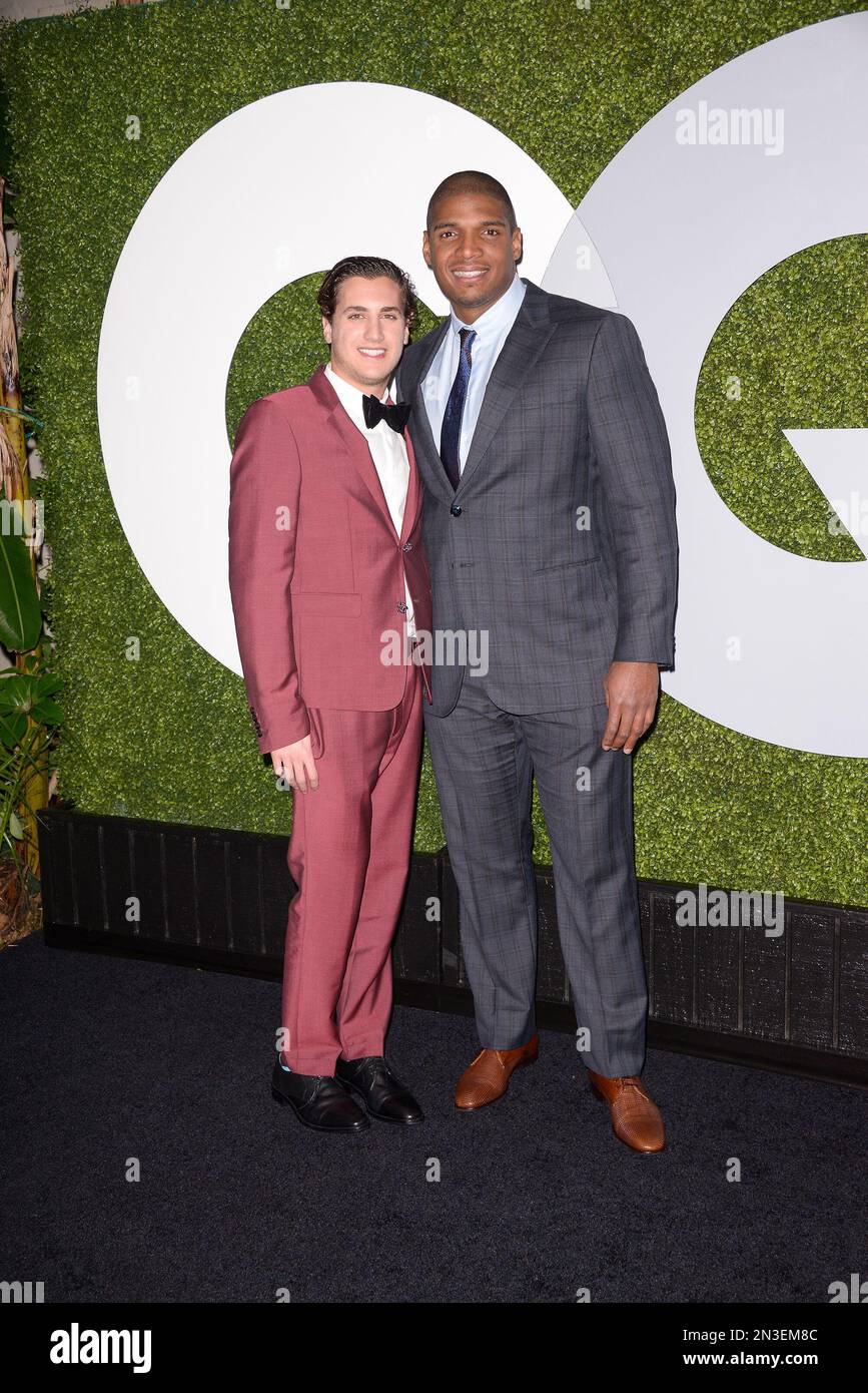 Honoree Michael Sam, right, and his boyfriend Vito Cammisano attend the ...