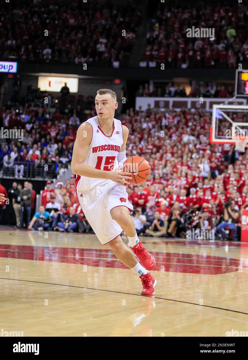 Wisconsin forward Sam Dekker against Duke during the second half of an ...