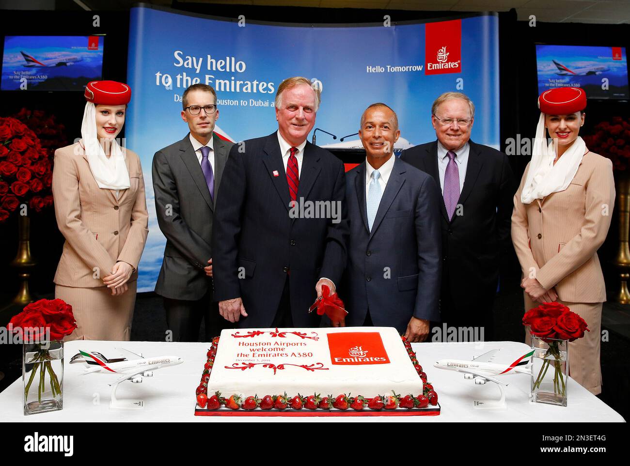 IMAGE DISTRIBUTED FOR EMIRATES - From left, Emirates VP of Sales USA ...
