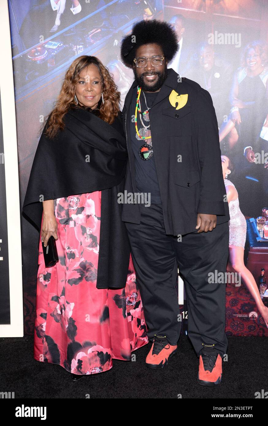 Musician Questlove and his mother Jackie Thompson attend the premiere ...
