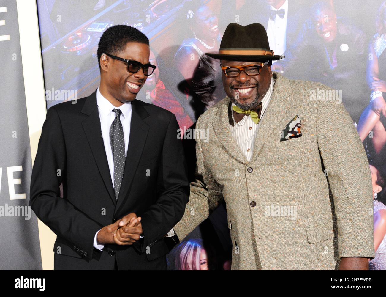 Actors Chris Rock, left, and Cedric The Entertainer attend the premiere ...