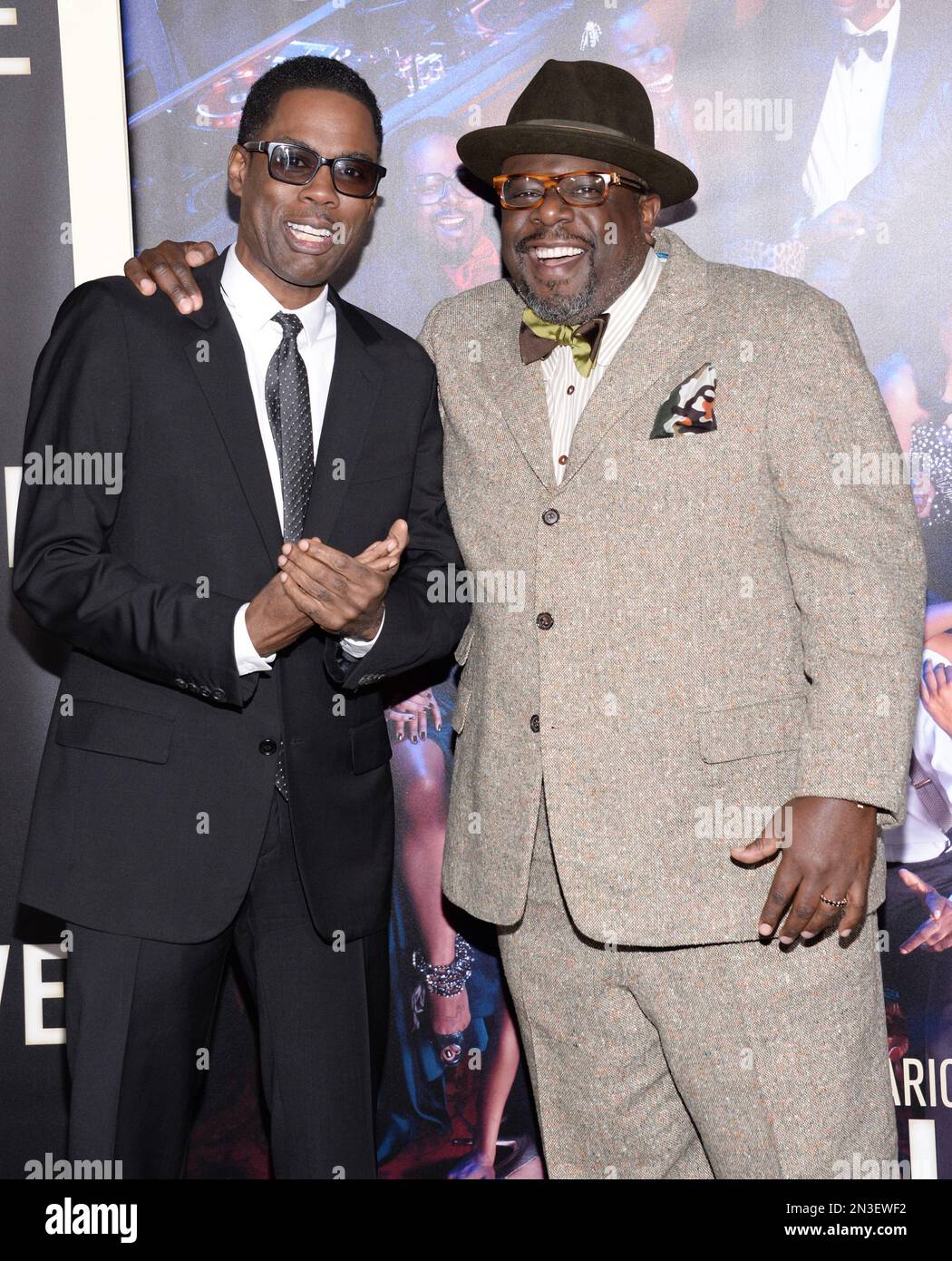 Actors Chris Rock, left, and Cedric The Entertainer attend the premiere ...