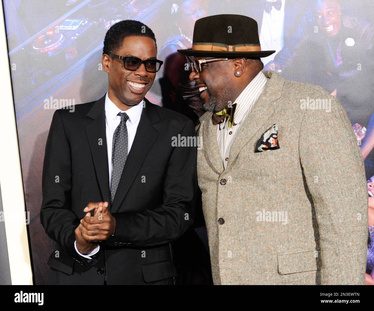 Actors Chris Rock, left, and Cedric The Entertainer attend the premiere ...