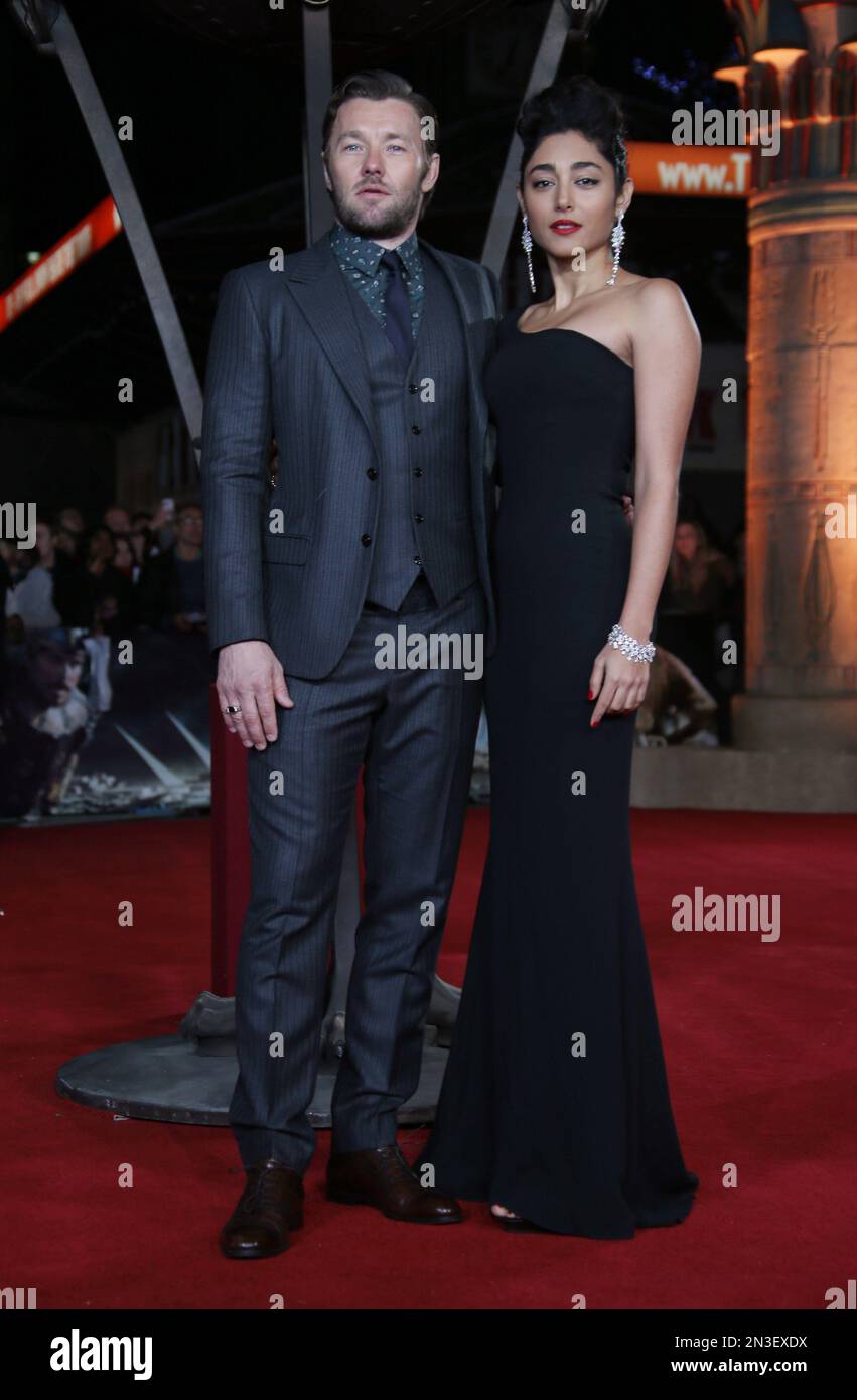 Actors Joel Edgerton and Golshifteh Farahani pose for photographers ...